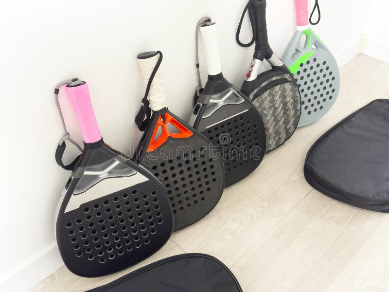 Five Rackets for Padel Tennis Stock Photo - Image of match, game: 327812104