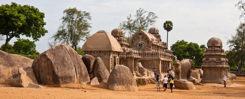 Five Rathas at Mahabalipuram, Tamil Nadu,India,Asia Editorial Photo ...