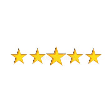 Five Rating Star Template Icon Stock Vector - Illustration of flat ...