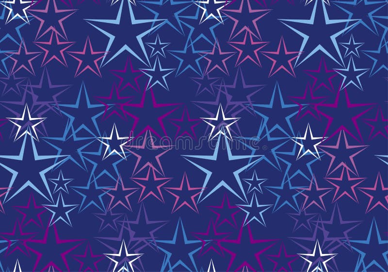 Five Rayed Star Decorative Background. Stock Vector - Illustration of ...