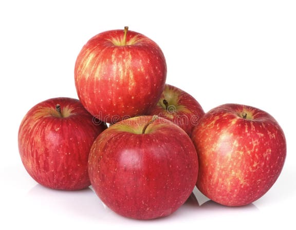 Five Red Apples stock photo. Image of fresh, isolated - 11394974