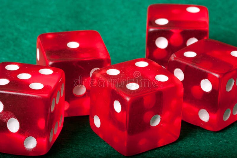 Red casino dice stock image. Image of lucky, dice, games - 21912163