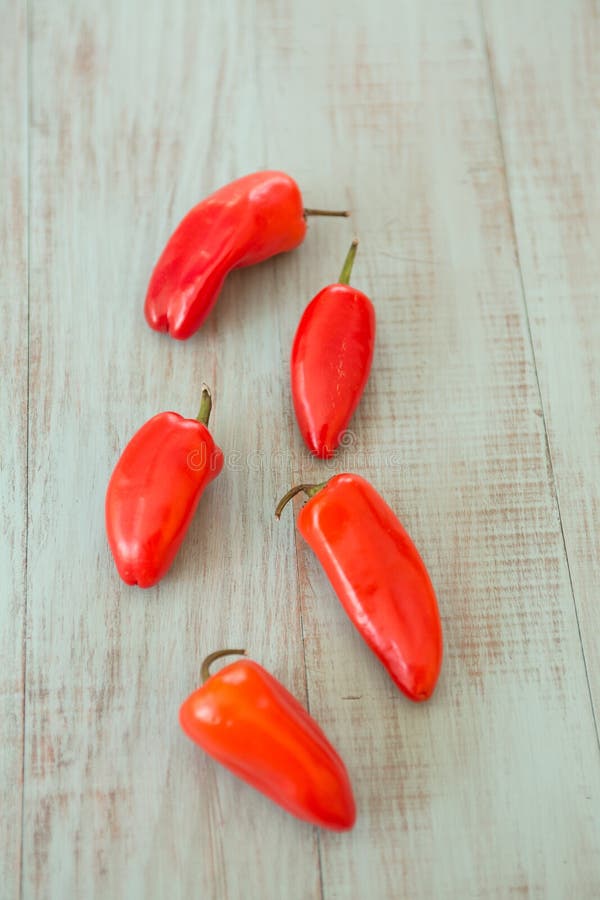 Five Red Sweet Bell Peppers Stock Image - Image of nutrition ...