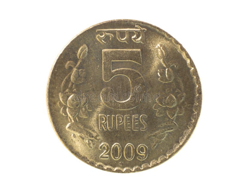 One rupee coin stock image. Image of profile, business - 30801135