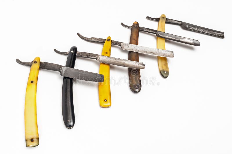 Two Old Rusty Razors Isolated Stock Photo - Image of antique, tool: 9046432