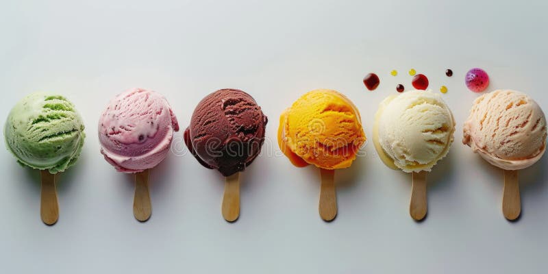 Five Scoops of Ice Cream stock photo. Image of comfort - 375496184