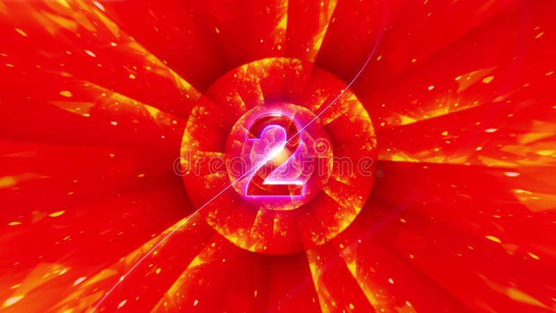 Five Seconds Countdown With Abstract Orange Red Circle Rotation Stock Footage Video Of Fantasy