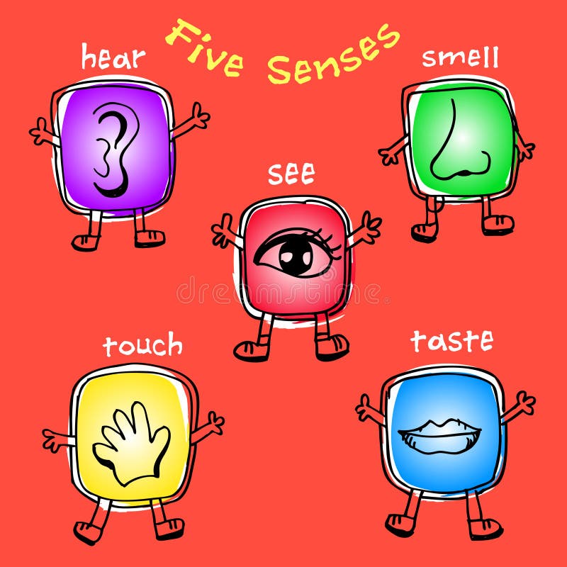Five Senses Stock Illustrations – 436 Five Senses Stock Illustrations ...