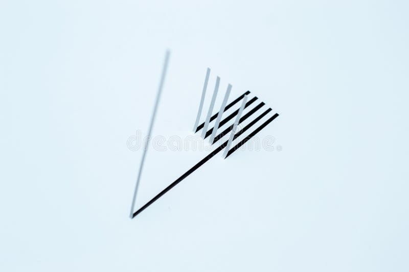 Five Shadows on the White Background Stock Photo - Image of paper, sign ...