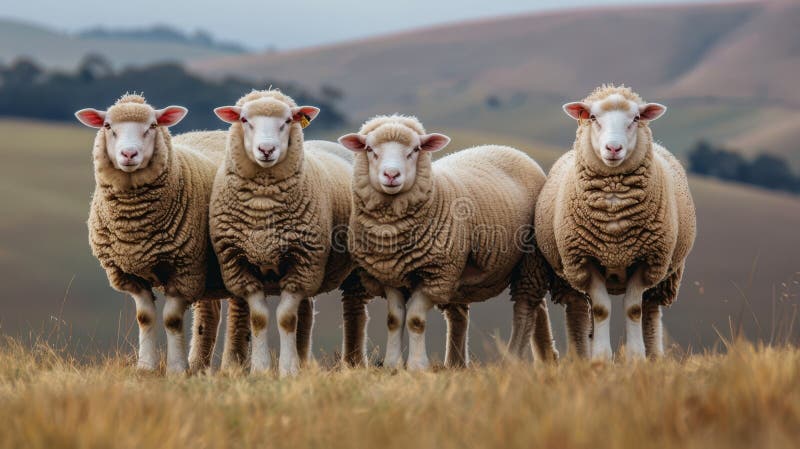 Group Five Sheep Ai Generated Stock Photos - Free & Royalty-Free Stock ...