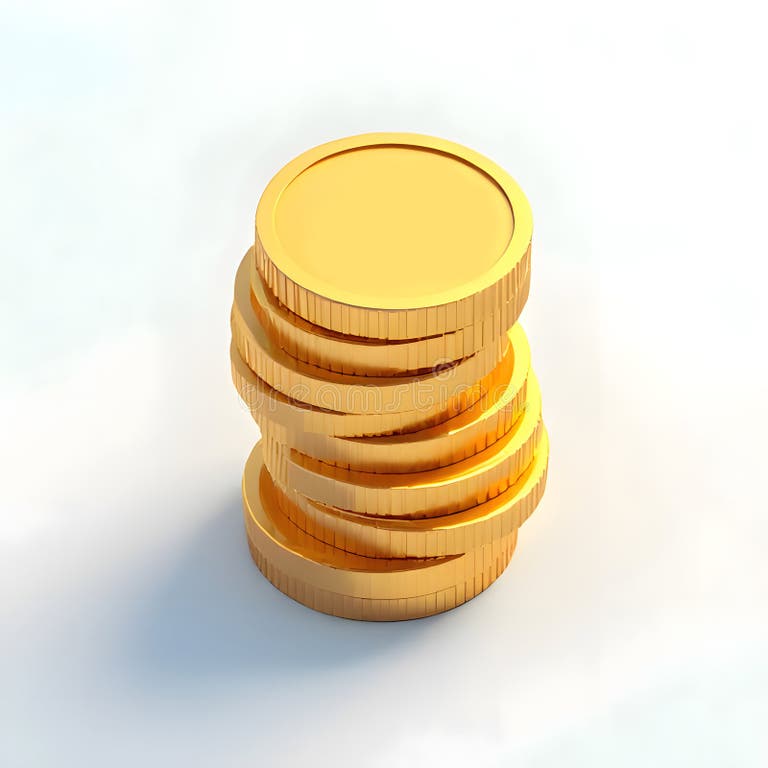 Five Stacks of Coins Stacked High Stock Photo - Image of earnings, economy: 381819462