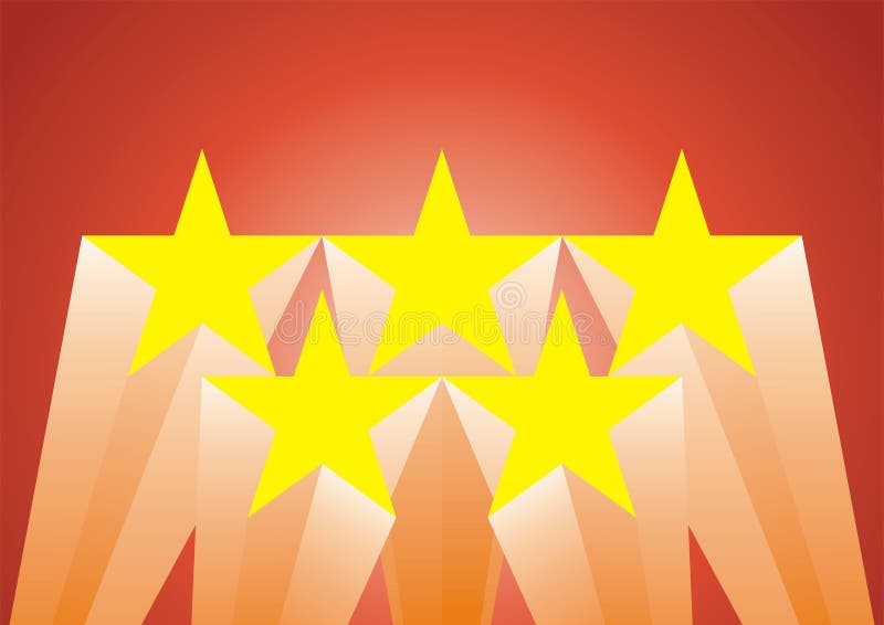 Five-star stock vector. Illustration of grade, opinion - 7702819