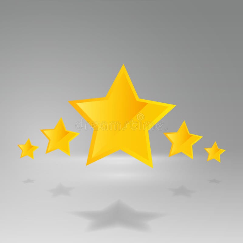 Five Star Golden Rating, Feedback Creative Vector Illustration Winning ... Five Star Golden Rating, Feedback Creative Vector Illustration Winning ...