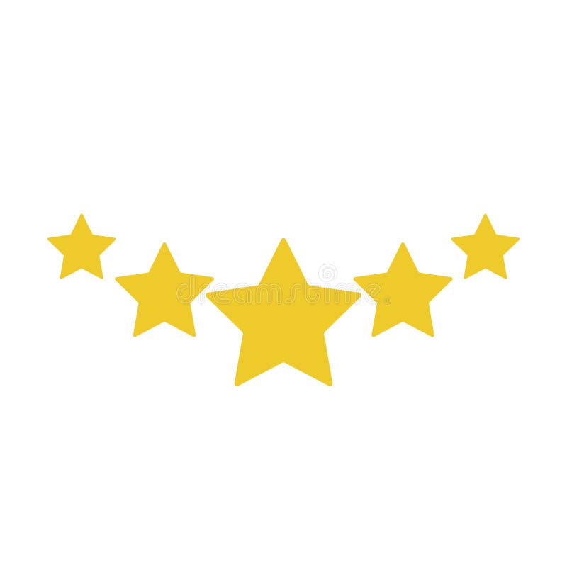 Five Star Icon Vector Illustration Eps10. Flat Design. Stock Vector ...