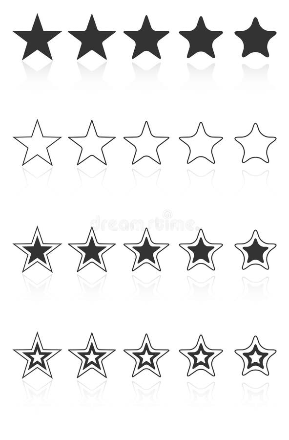 Five Star Quality Award Icons Stock Vector - Illustration of seal, rate ...