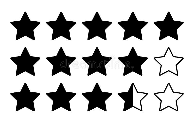 Five Star Review Icon. Customer Feedback Vector Stock Vector ...