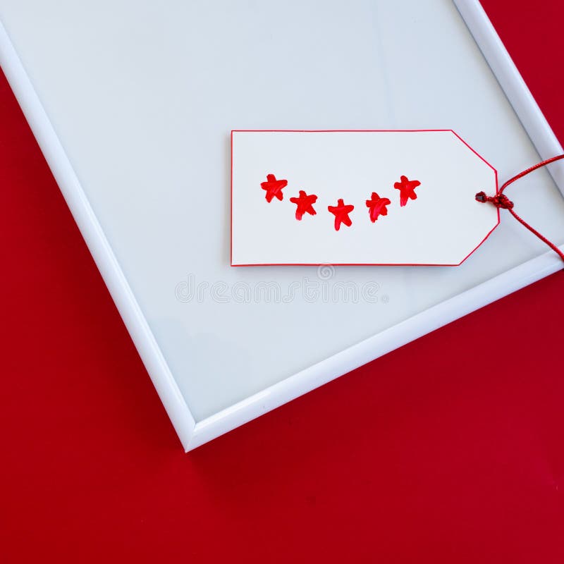 Review of Five Stars on a Frame. Feedback Concept Stock Photo - Image ...