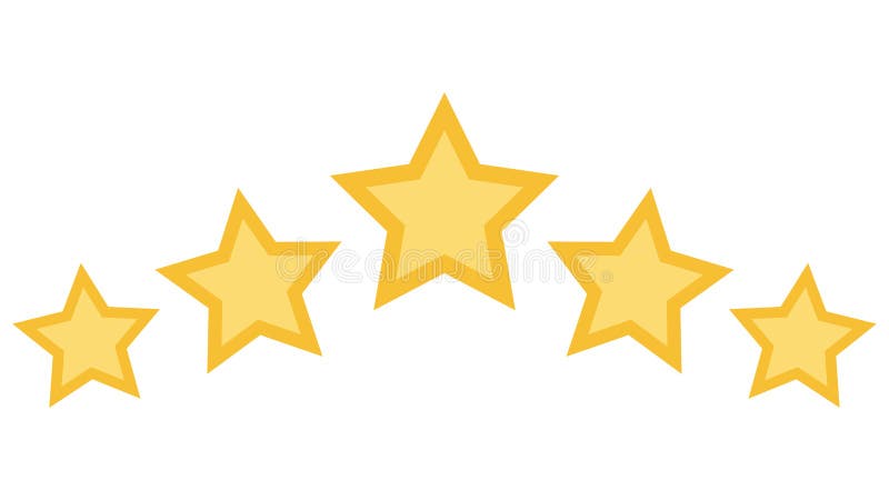 Five 5 Star Service Quality Rating, Stars Customer Product Rating Stock ...