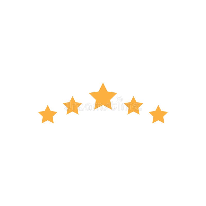 Five Stars Icon Design Template Vector Isolated Stock Vector ...