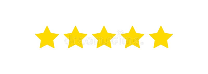 Five Stars Quality Rating Icon Stock Vector - Illustration of rank ...