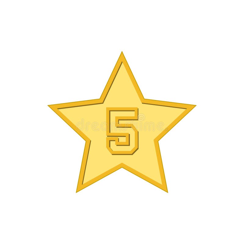 Five stars quality symbol stock vector. Illustration of rank - 298420214