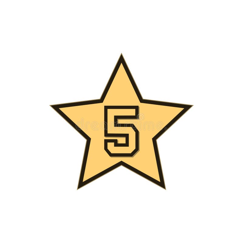 Five stars quality symbol stock vector. Illustration of symbol - 303195394