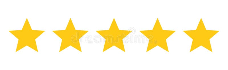 Five stars rating stock vector. Illustration of vector - 154692301
