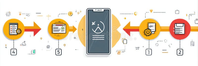 Step App Development Lifecycle Infographic Stock Photos - Free ...