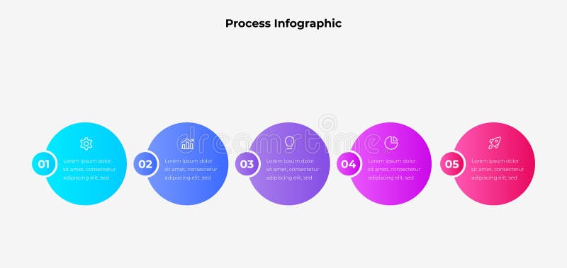 Five Step Process Infographic Stock Illustrations – 15,687 Five Step ...