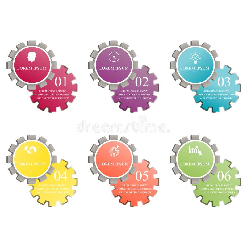 Five Step Transparent Infographics for Text Stock Illustration ...