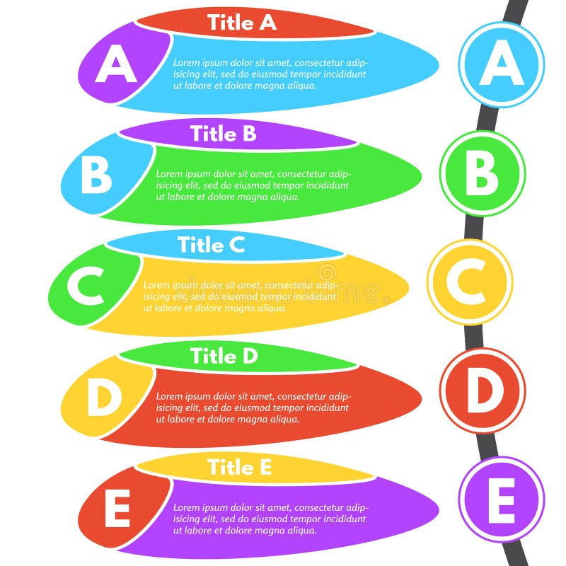 Five Steps Infographic Design Elements. Stock Vector - Illustration of ... Five Steps Infographic Design Elements. Stock Vector - Illustration of ...