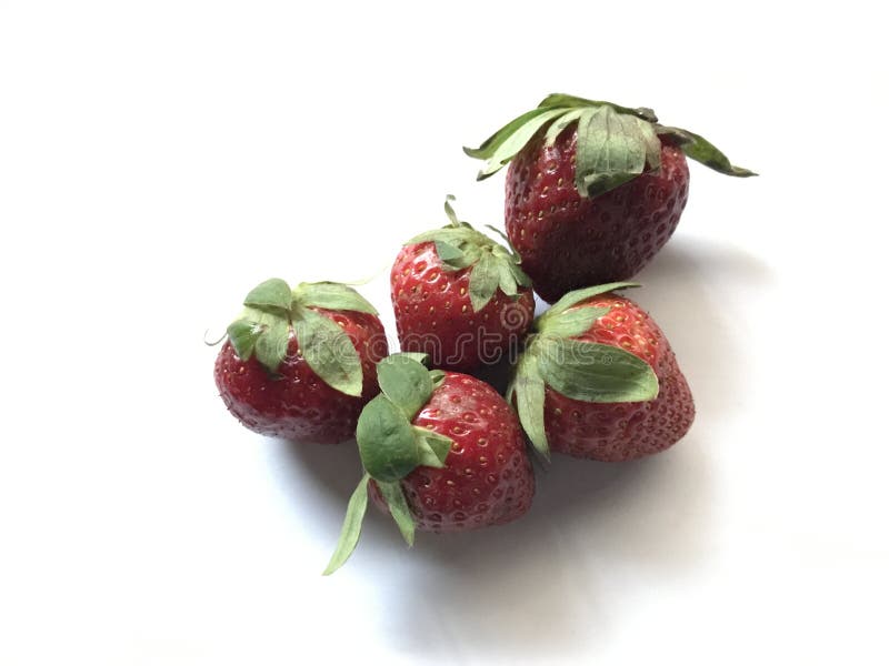 Five Strawberries in the Process of Decomposition Stock Image - Image ...
