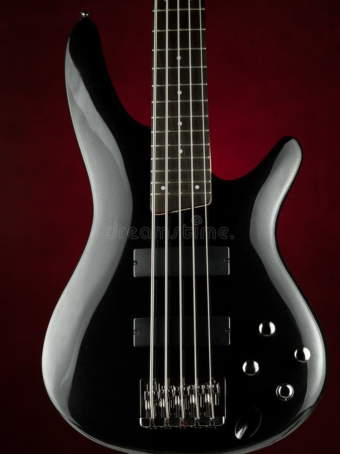 5 string electric bass stock image. Image of guitar, musical - 4784777