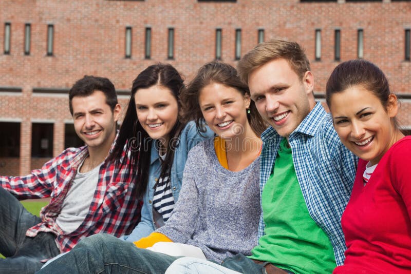 Five students in classroom stock photo. Image of people - 24174534