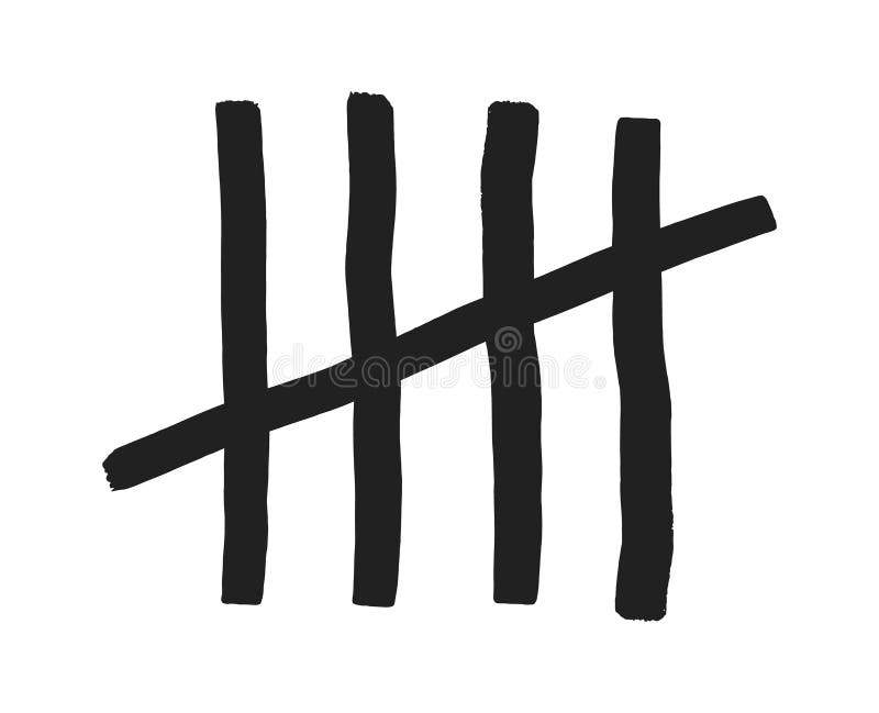 Five Tally Marks on White Board Stock Vector - Illustration of graphic ... Five Tally Marks on White Board Stock Vector - Illustration of graphic ...