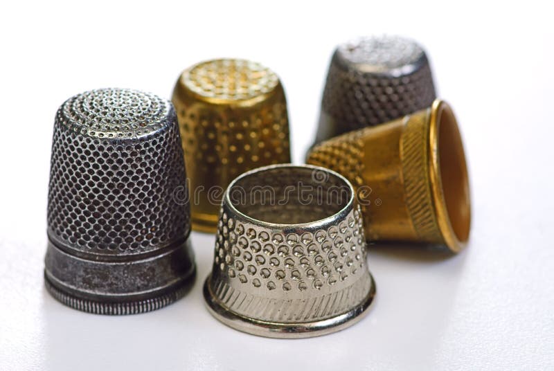Thimble stock photo. Image of thimble, stitch, eyelet, finger - 44554