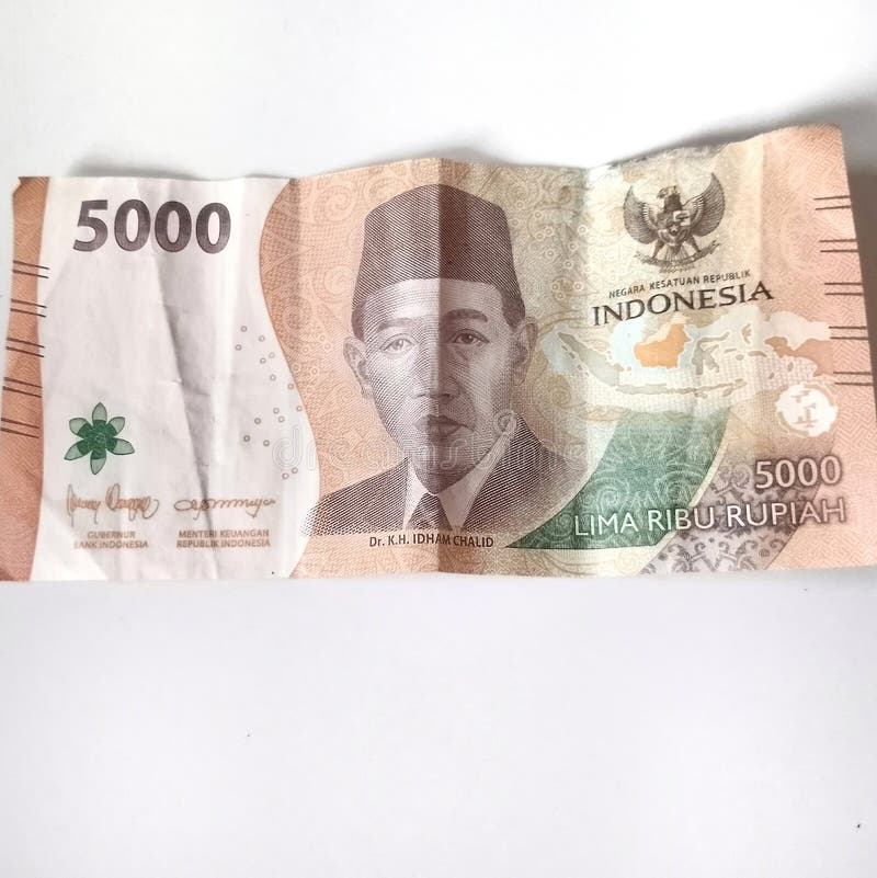 Five Thousand Indonesian Rupiah. Stock Image - Image of value, cash ...