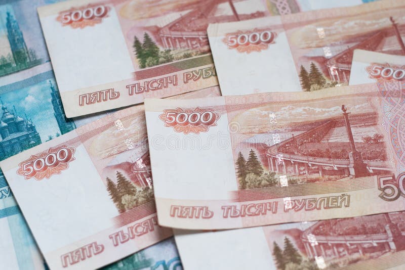 Five Thousand Ruble Notes stock photo. Image of ruble - 39622406