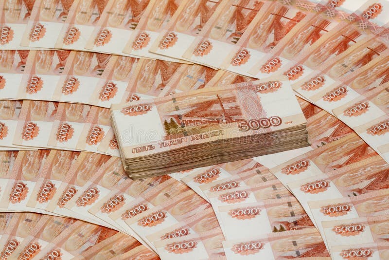 Five Thousand Ruble Notes stock image. Image of million - 41176695