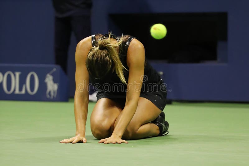 Five Times Grand Slam Champion Maria Sharapova Of Russia Celebrates