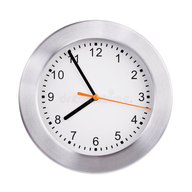 Five To Eight on a Clock Face Stock Photo - Image of timepiece ...