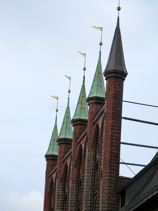 Five towers stock photo. Image of hanseatic, hanza, holsten - 56358134