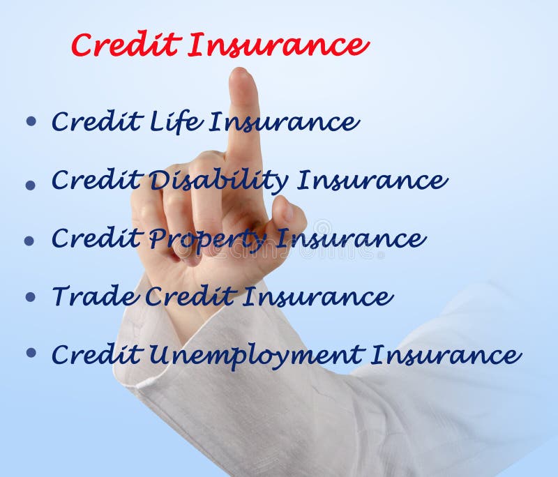 Types of Credit Insurance stock image. Image of a53556 - 303512807