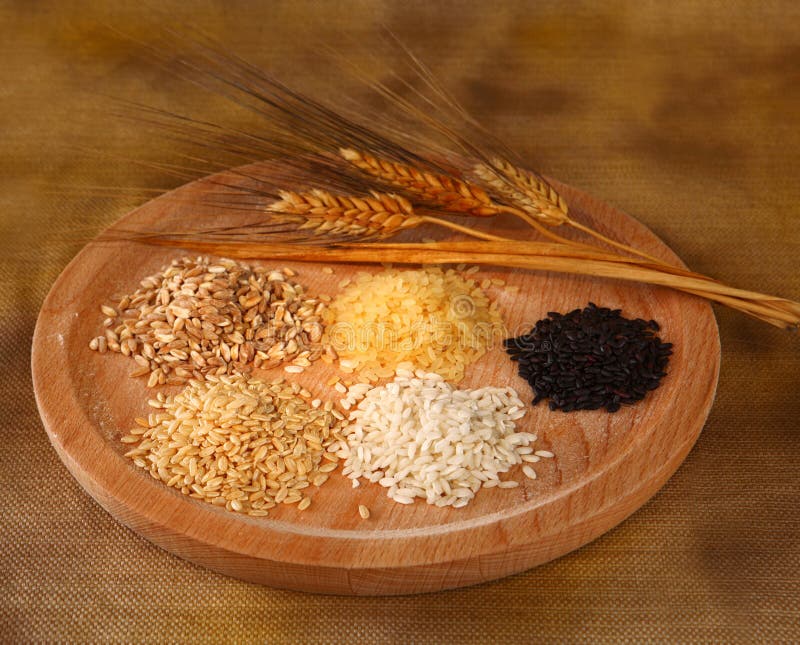 Five types of rice stock photo. Image of east, asia, dark - 30475846