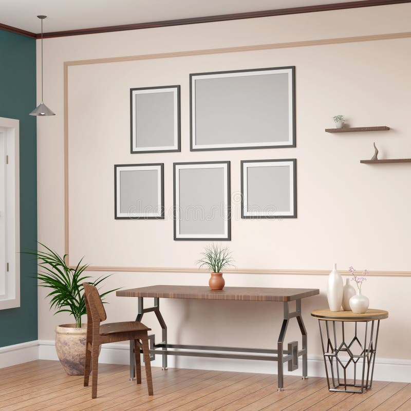 Five Unique but Random Position of Multiple Frame Format Stock ...