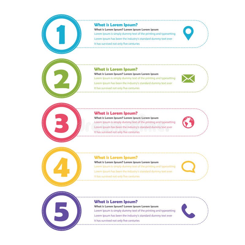 Set One Two Three Vector Labels Stock Illustrations – 118 Set One Two ...