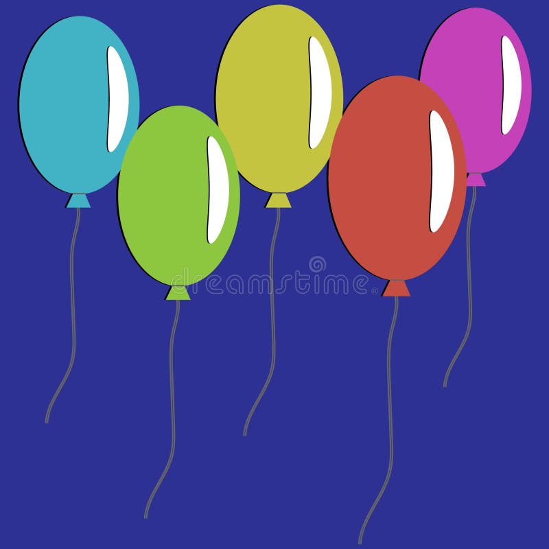 Five Red Balloons Stock Illustrations – 276 Five Red Balloons Stock ...