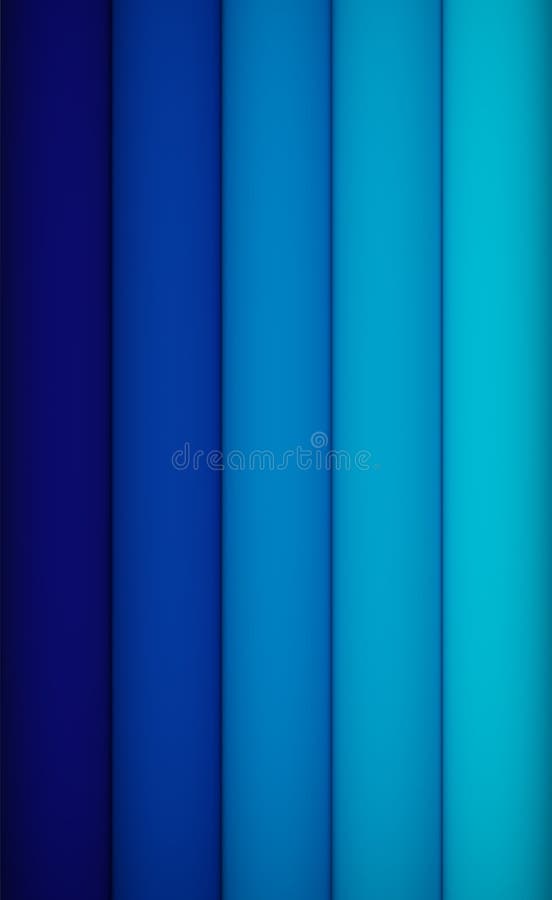 Five Vertical Lines with Different Colors, 3d Render, 3d Illustraction ...