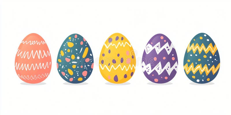 Colorful Easter Eggs Festive Spring Holiday Decoration Design AI ...