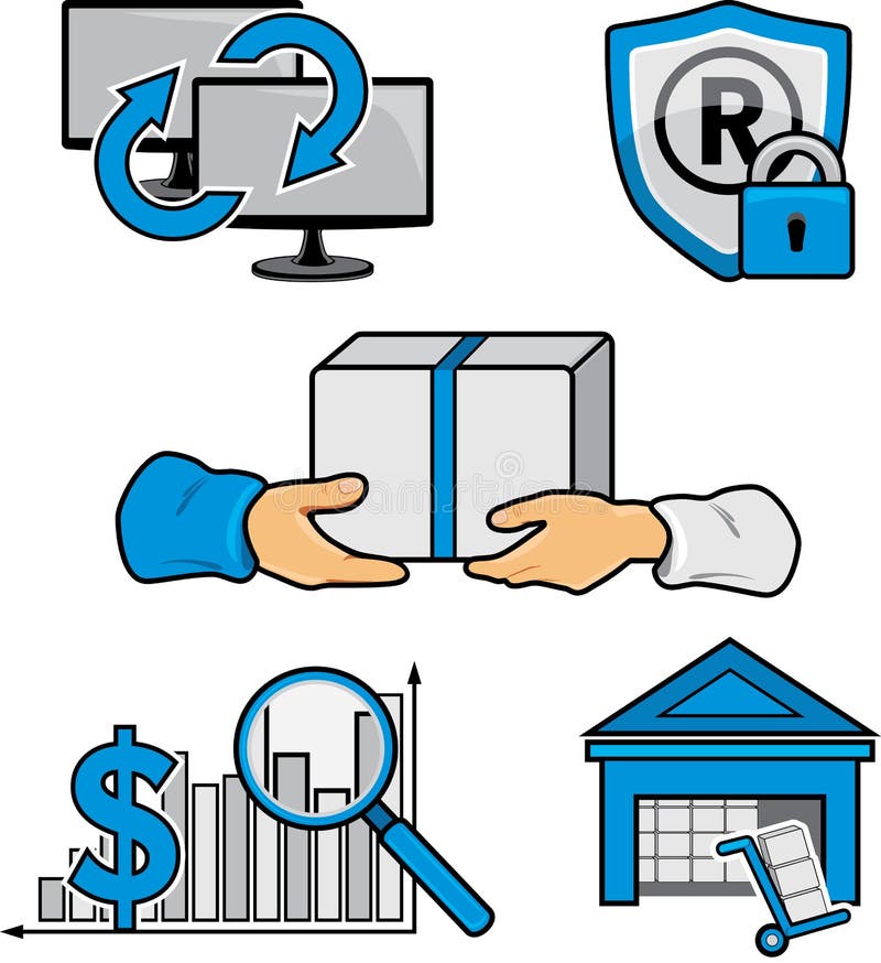 Five website icons stock vector. Illustration of glass - 72895914